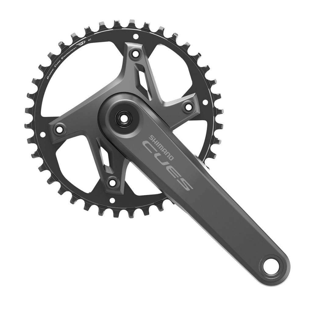 Pédalier vélo VTT Shimano CUES FC-U6000 mono plateau 30-32-40 dents