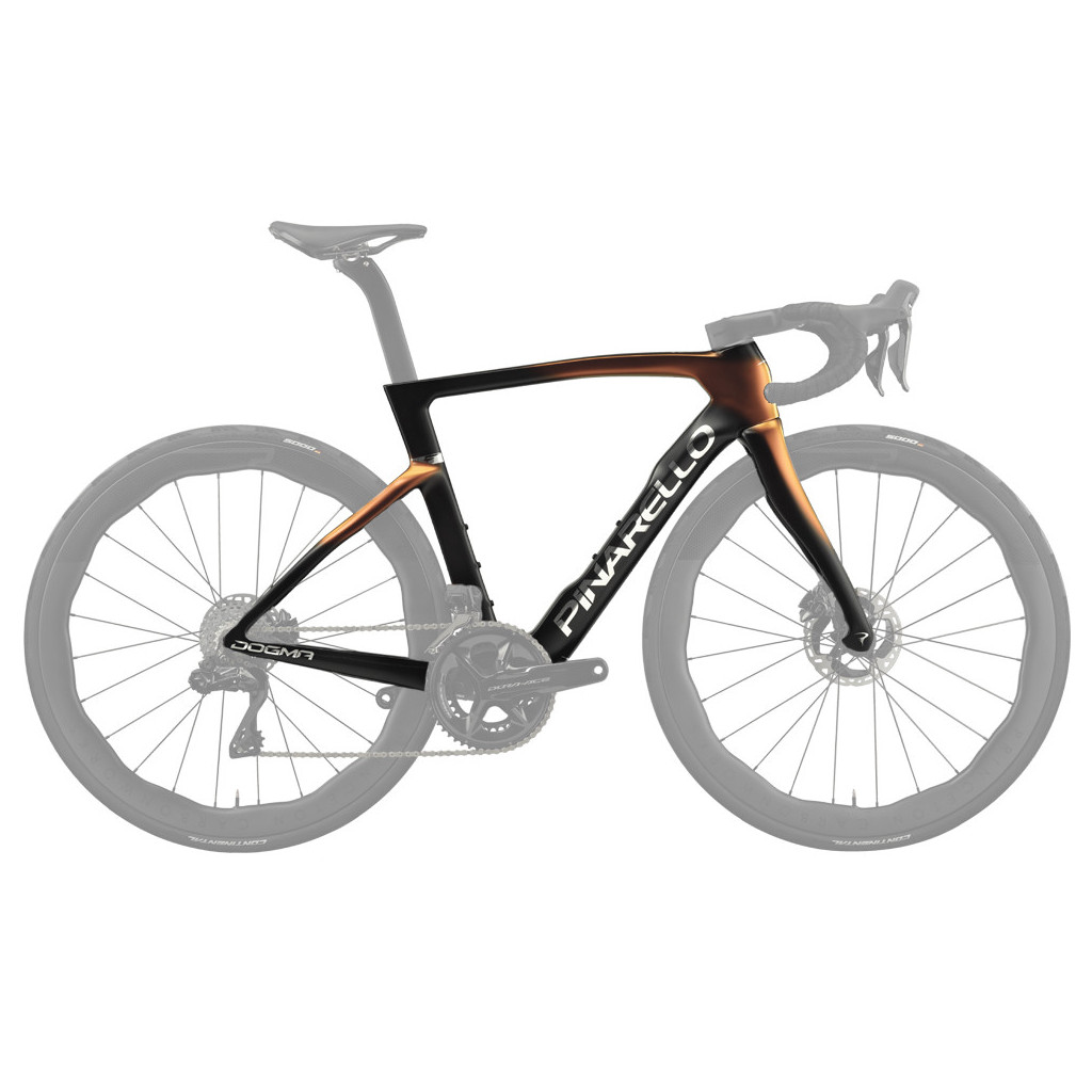 Kit cadre vélo route Pinarello New Dogma F Disc G110 Luxter Red Gold 2025