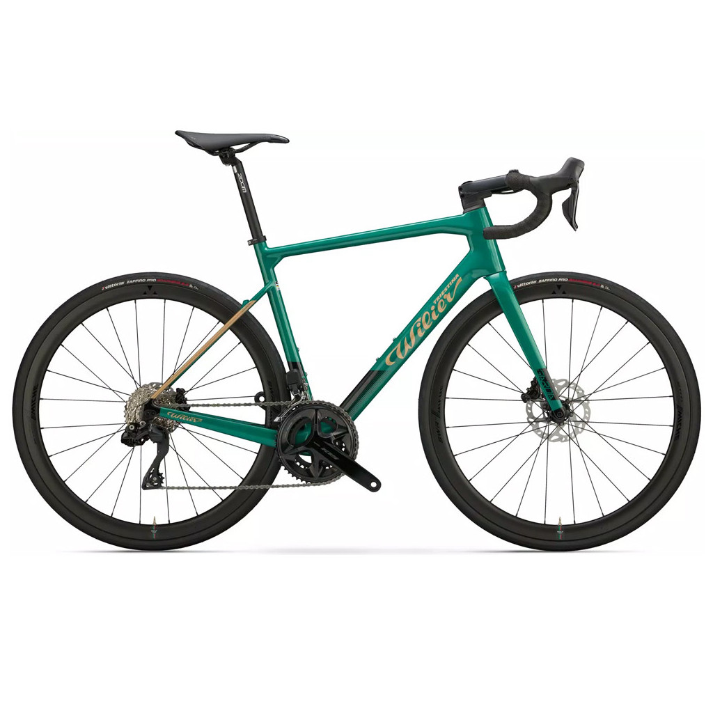 Vélo route Wilier Triestina Garda Shimano 105 12v Green Gold Glossy 2024