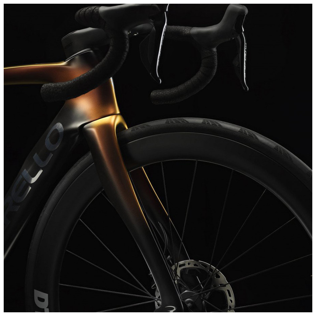 Kit cadre vélo route Pinarello New Dogma F Disc G110 Luxter Red Gold 2025