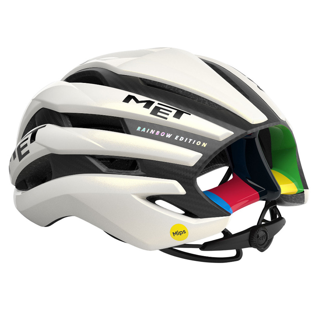 Casque vélo route Met Trenta 3K Carbon Mips Rainbow Limited Edition ...