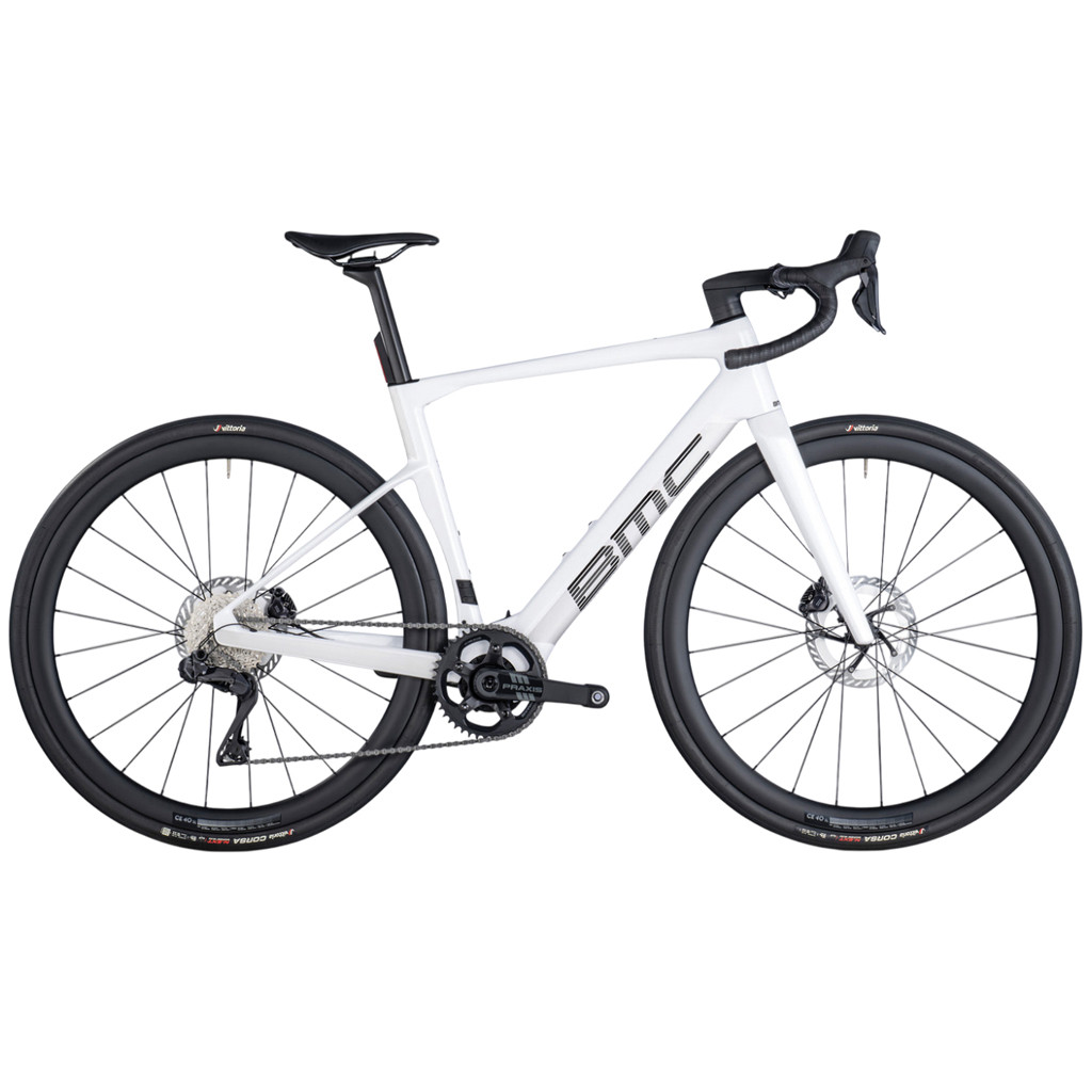 Elektrische racefiets BMC Roadmachine 01 AMP One Metallic Wit 2026