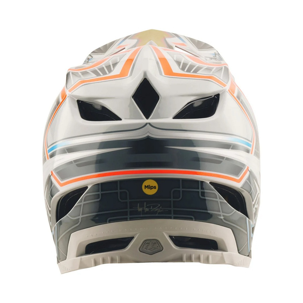 Casque BMX Troy Lee Designs D4 composite Mips Lowrider Grey