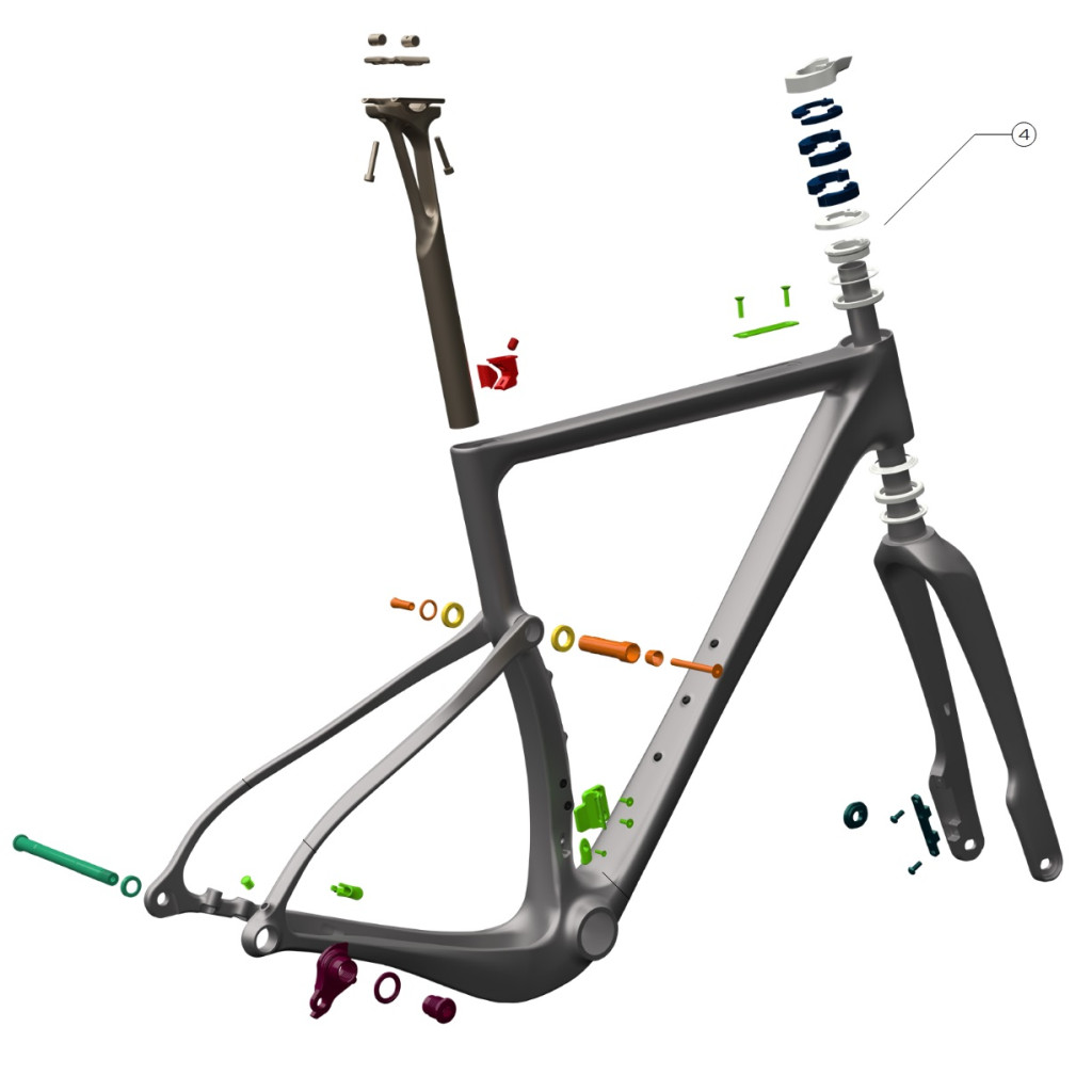 Jeu de direction vélo gravel berria Allroad carbone MO21.11.03