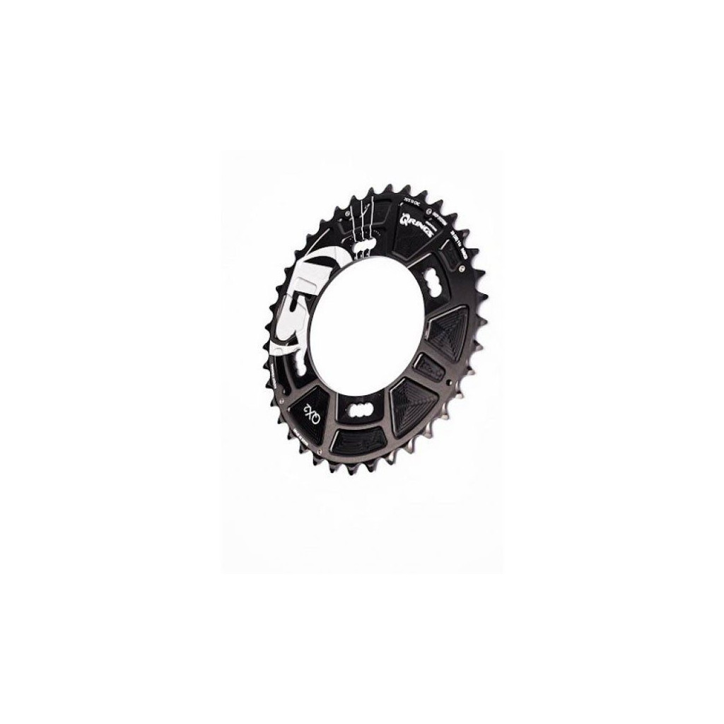 Ovaal MTB-kettingblad Rotor QX2, 96 mm externe asafstand, dubbel ...