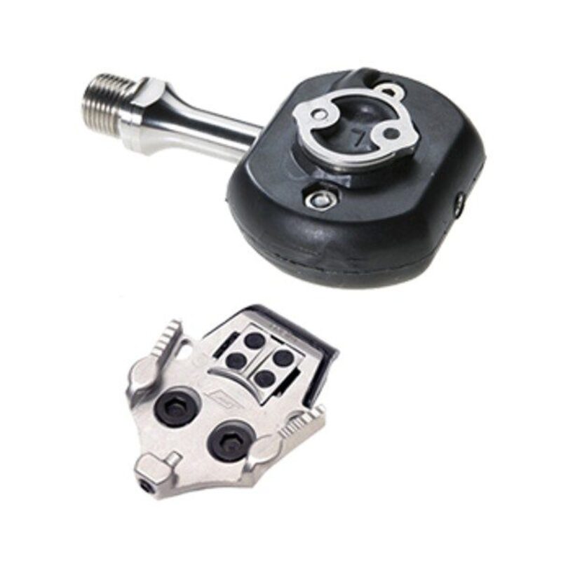 Pédales VTT Speedplay Frog Inox avec cales - Enclenchement facile et rapide