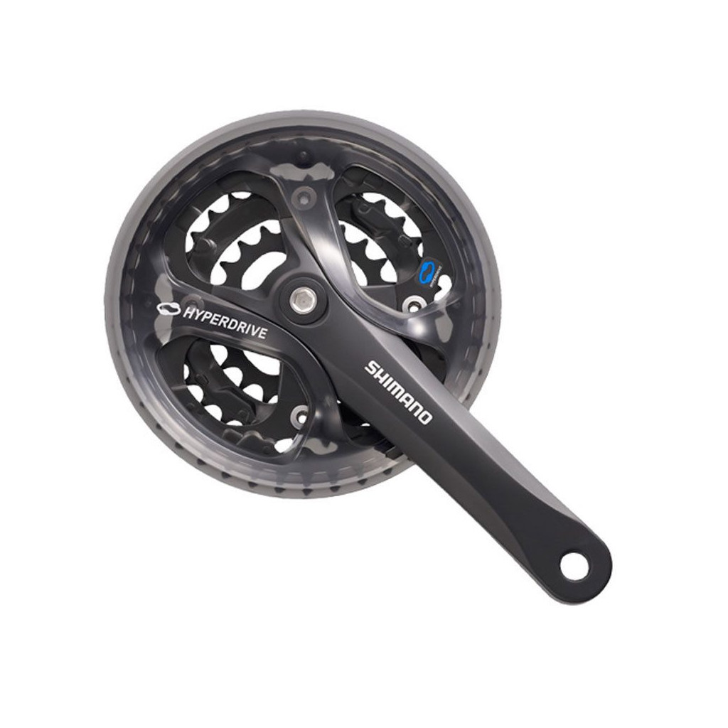 Pédalier triple plateau Shimano Acera - Denture 48/38/28 - 7 et 8v