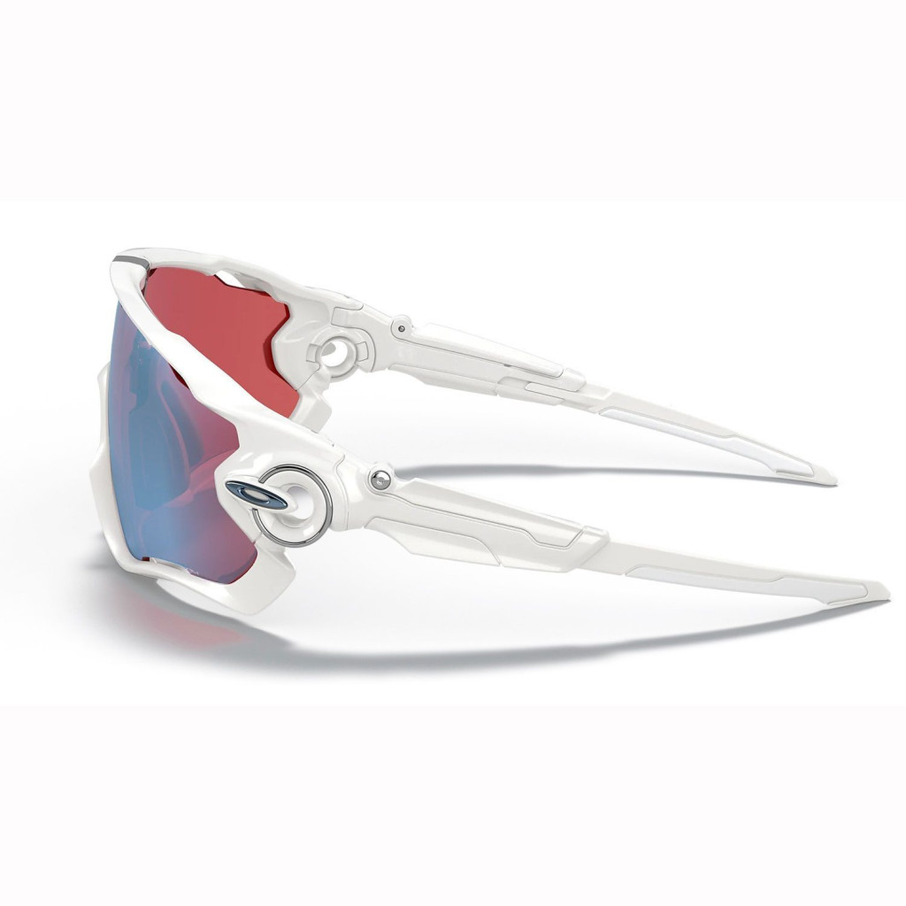 Lunettes vélo Oakley Jawbreaker blanche avec verres Prizm - prix bas