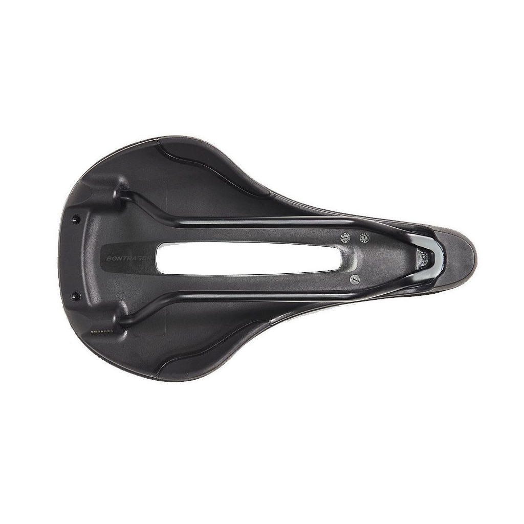 Selle vélo Bontrager Verse Short Pro 155 mm - rails et coque carbone