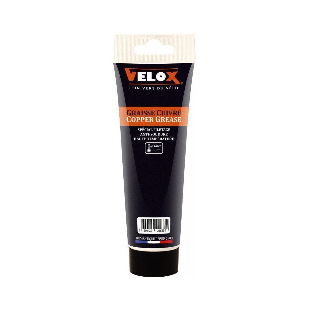 Graisse cuivre anti-grippant Velox - tube 100ml - idéal filetages