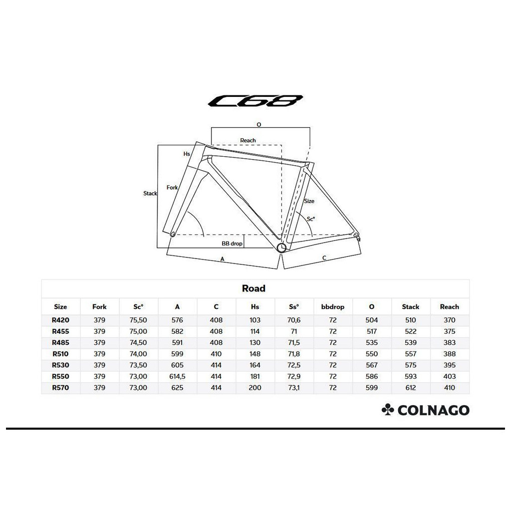 Racefiets Colnago C68 Disc Shimano Dura-Ace Di2 12v C50 HRWH 2023
