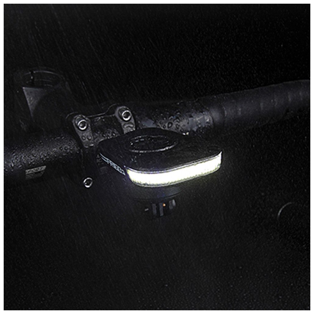 Éclairage vélo avant Ravemen FR 160 avec fixation compteur Garmin