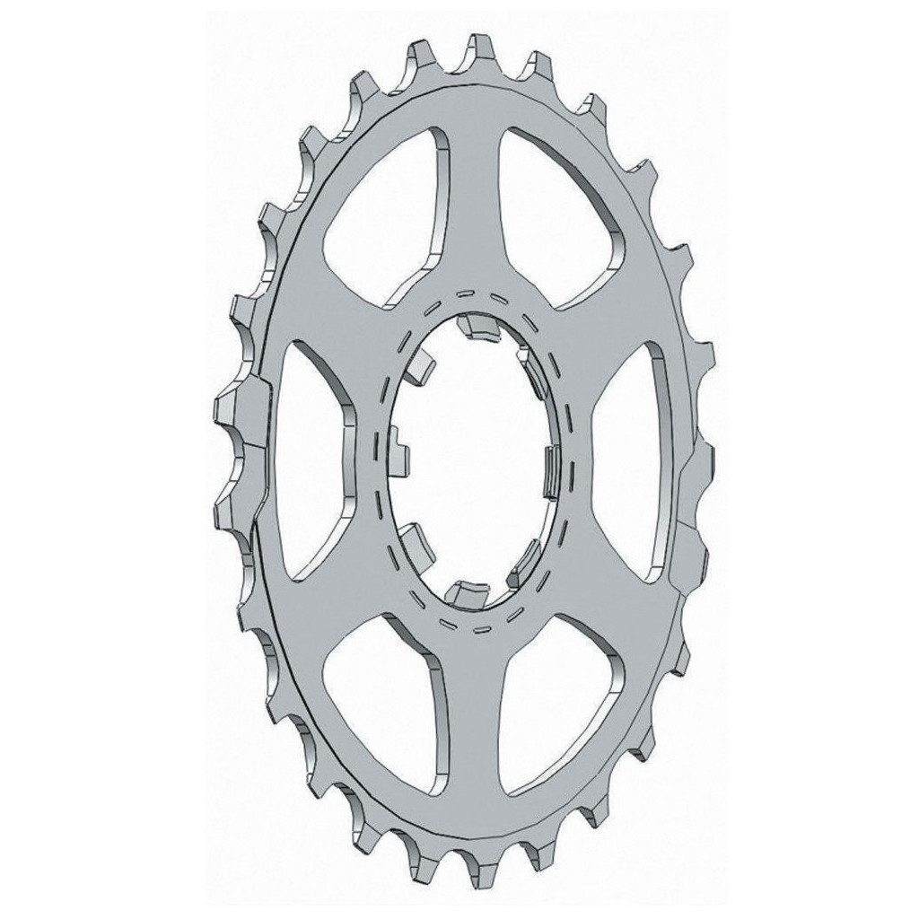 Pignon final cassette vélo Miche 23D 10 vitesses groupe Shimano Sram