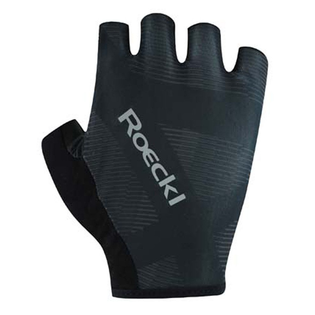 Gants vélo été Roeckl Busano noir rembourrage confort tissu élastique