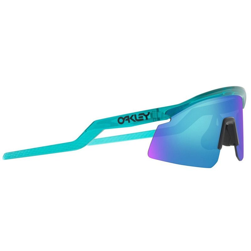 Lunettes vélo Oakley Hydra Trans Artic Surf Prizm Sapphire verres acétate