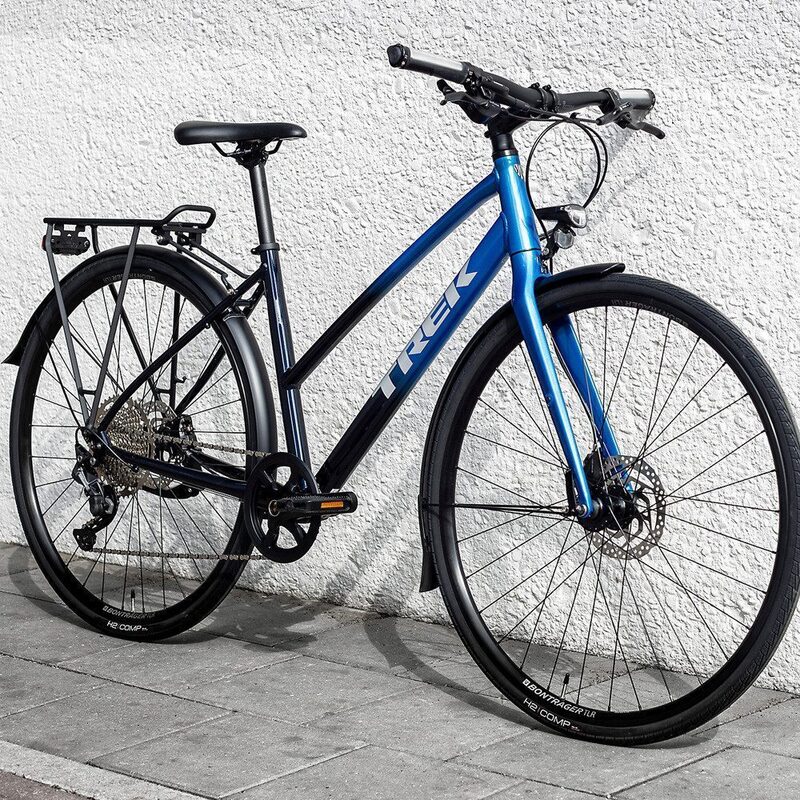 VTC/Vélo urbain Trek FX 3 Disc Equipped Stagger Alpine Blue Blue Fade 2023